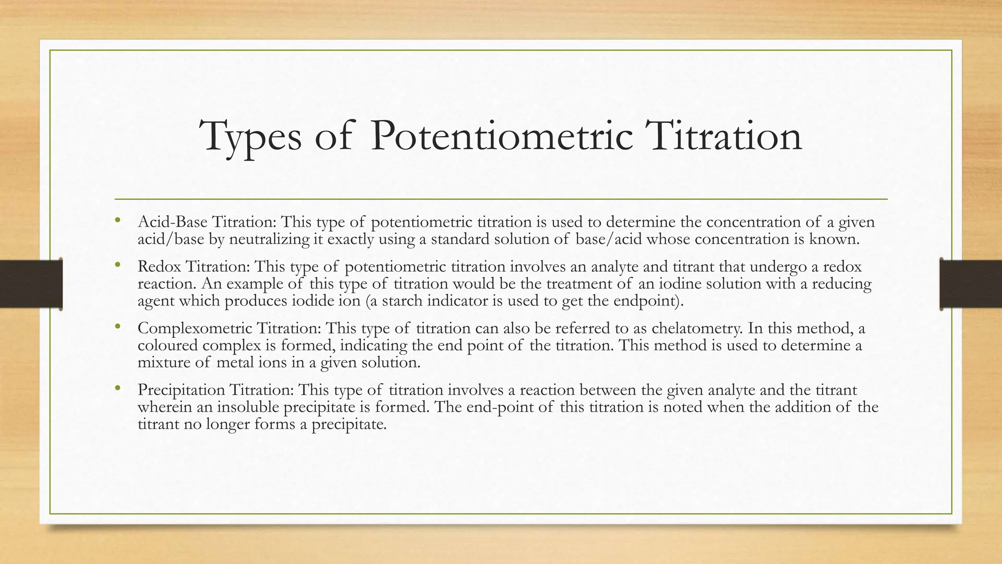 Potentiometric Titration Pptx