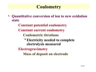 Potentiometry | PPT | Chemistry | Science