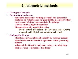 Potentiometry | PPT | Chemistry | Science
