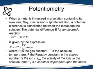 Potentiometry | PPTX