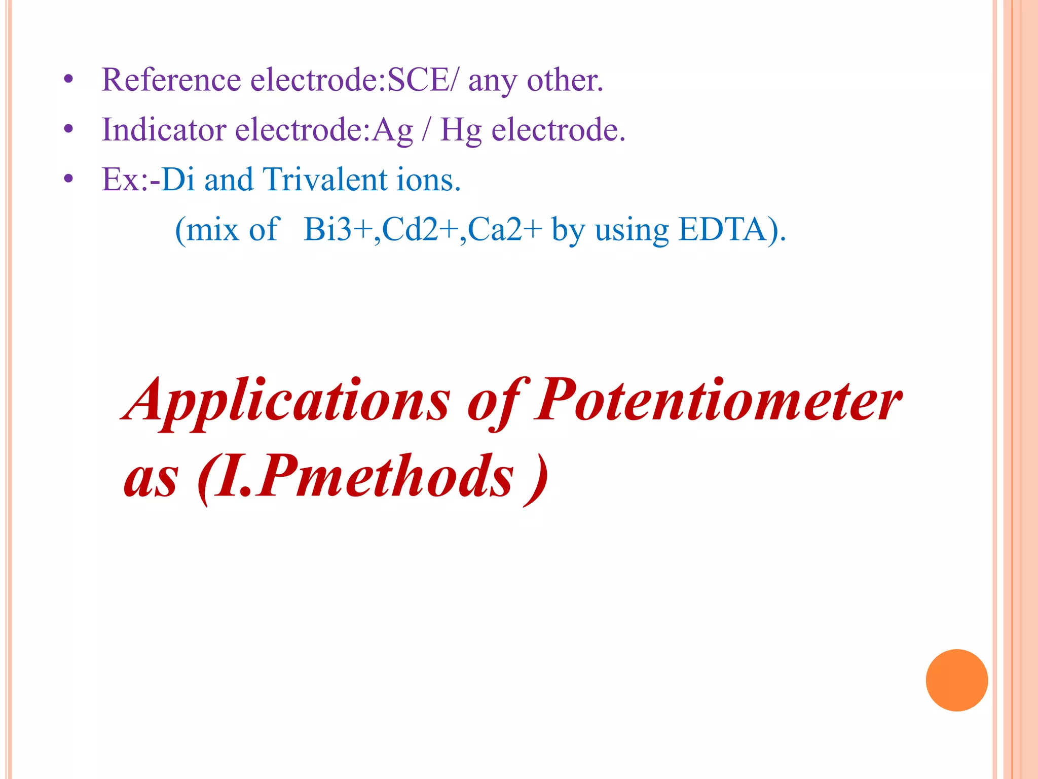 Potentiometry | PPTX