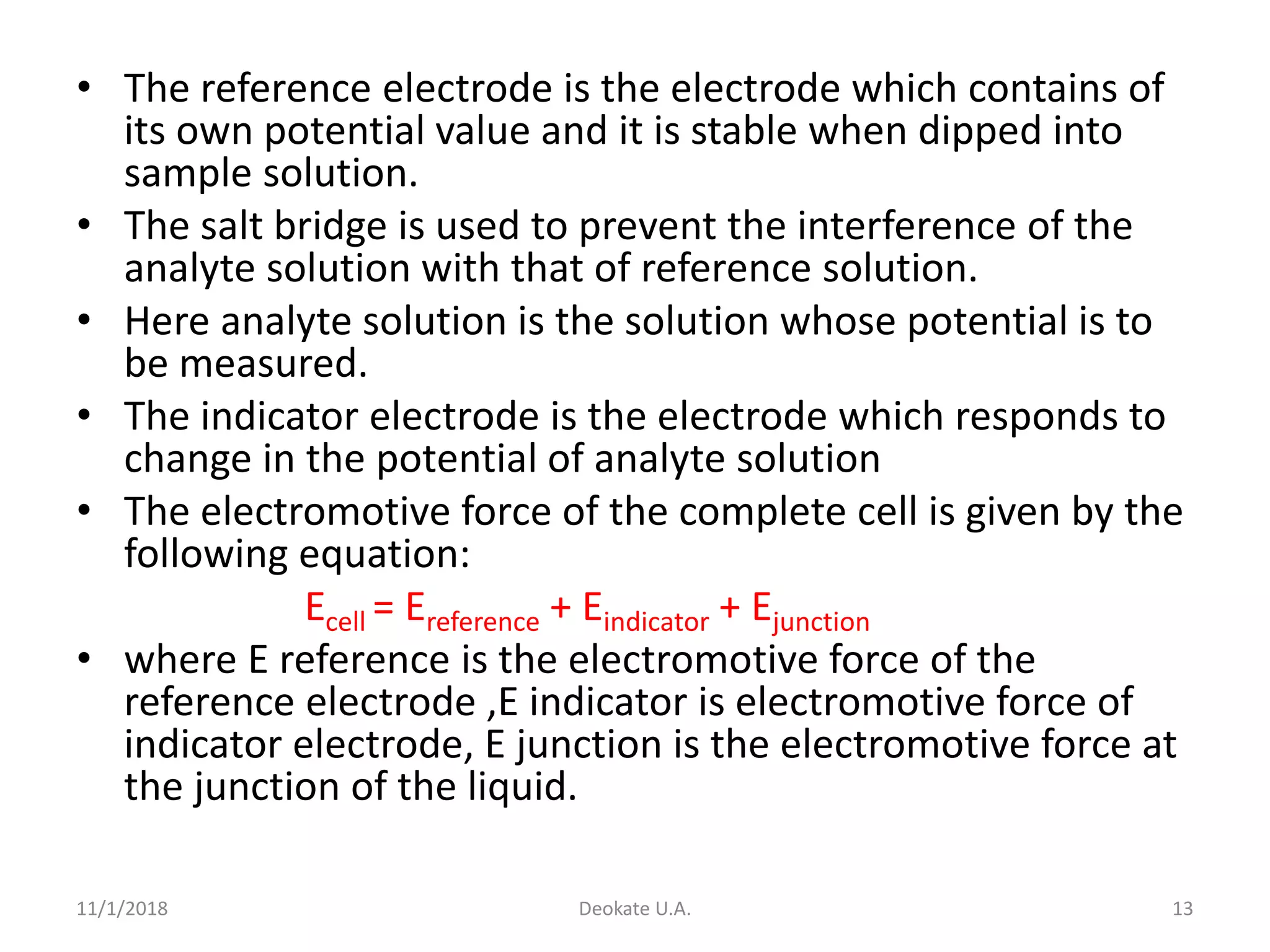 Potentiometry | PPTX