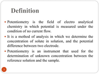 Potentiometry | PPTX