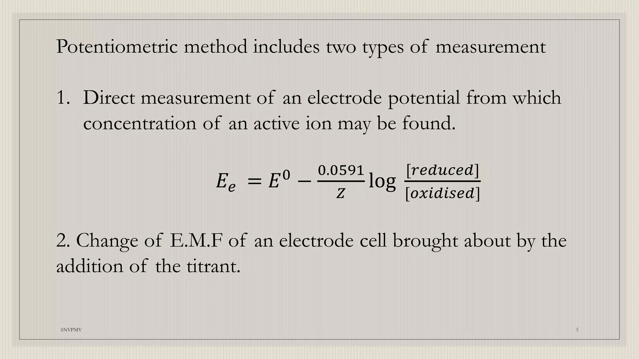 Potentiometry | PPT
