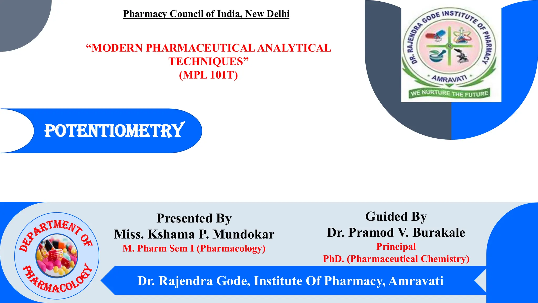 Potentiometry (Modern Pharmaceutical Analytical Techniques ) | PDF