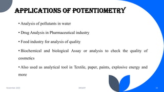 Potentiometry (Modern Pharmaceutical Analytical Techniques ) | PDF
