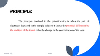 Potentiometry (Modern Pharmaceutical Analytical Techniques ) | PDF