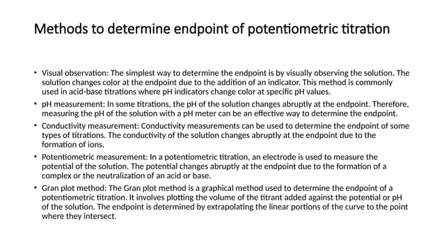 Potentiometry titration bpharm 1 semister | PPT