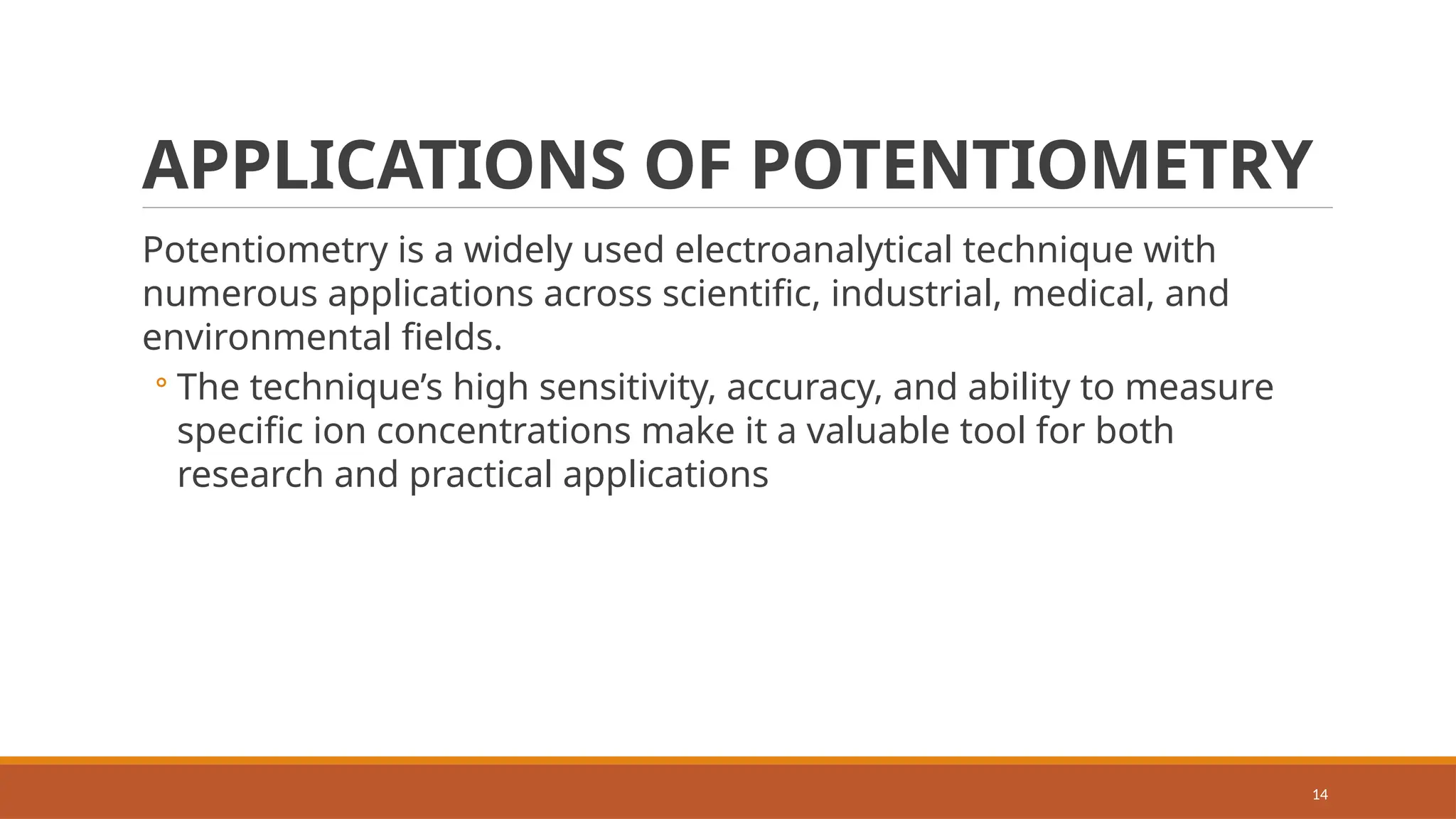 Potentiometry in Instrumental Analytical Chemistry | PPTX