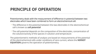 Potentiometry in Instrumental Analytical Chemistry | PPTX