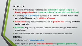 POTENTIOMETRY, Pharmaceutical analysis | PPTX