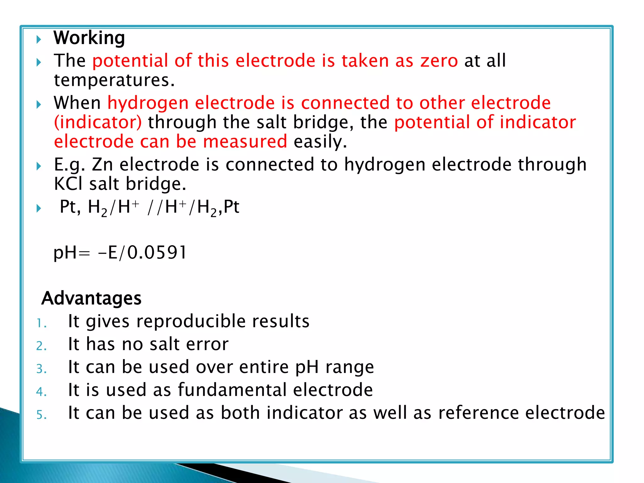 Potentiometry Electrochemical Cell Construction And Working Of