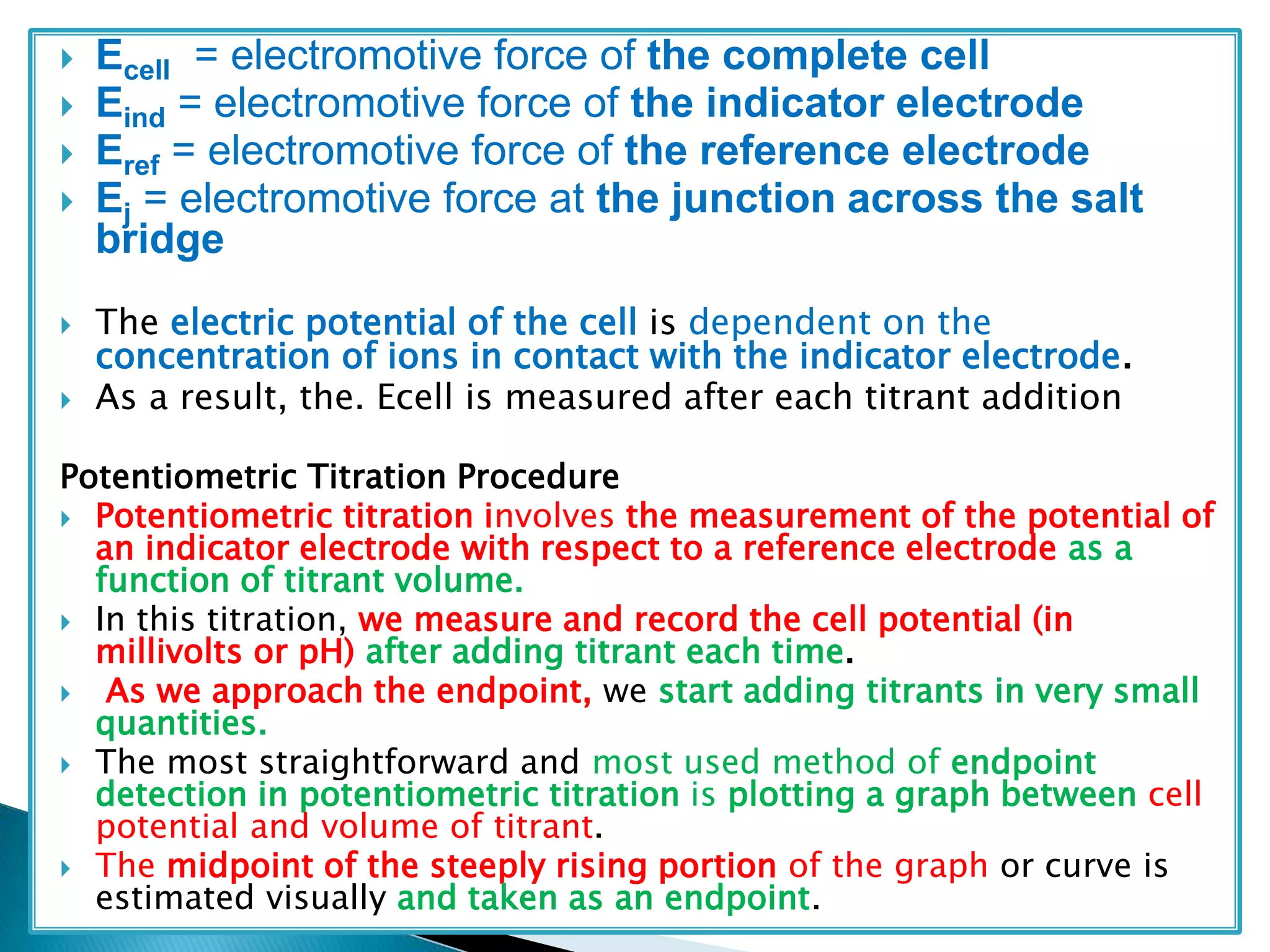 Potentiometry, Electrochemical cell, construction and working of ...