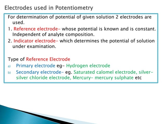 Potentiometry, Electrochemical cell, construction and working of ...