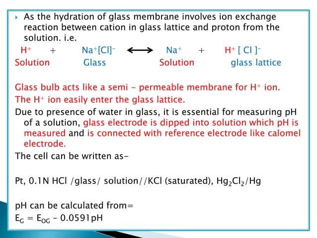 Potentiometry, Electrochemical cell, construction and working of ...