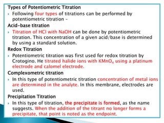 Potentiometry, Electrochemical cell, construction and working of indicator and reference ...