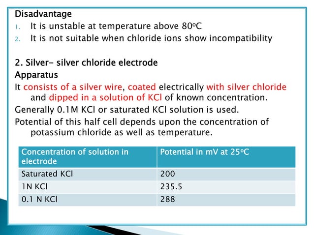 Potentiometry, Electrochemical cell, construction and working of ...