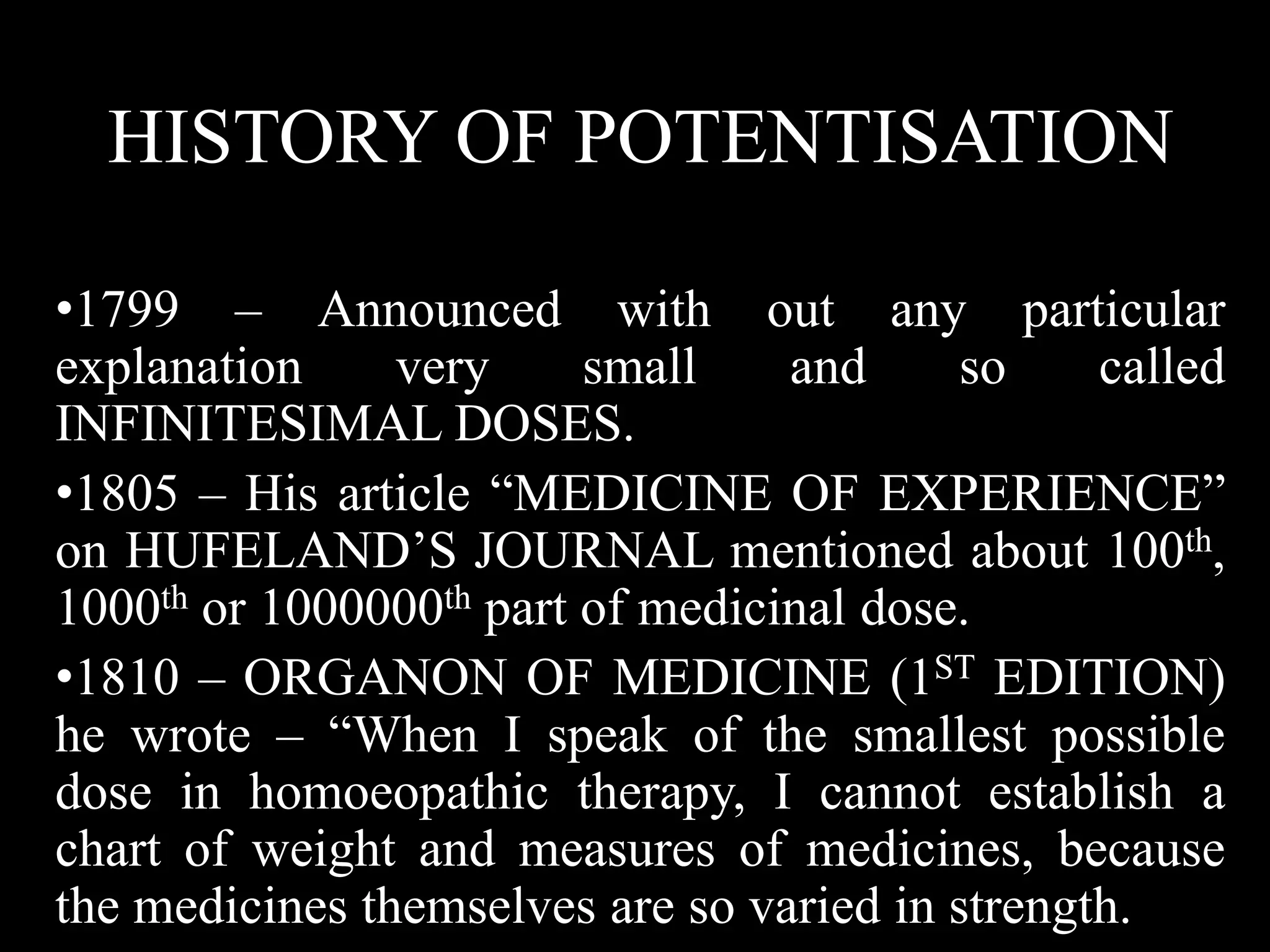 HOMOEOPATHIC POTENSTISATION (DYNAMISATION) | PPTX
