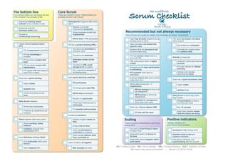 Scrum Checklist | PPT