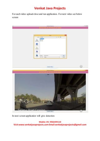 Pothole detection in java | DOCX
