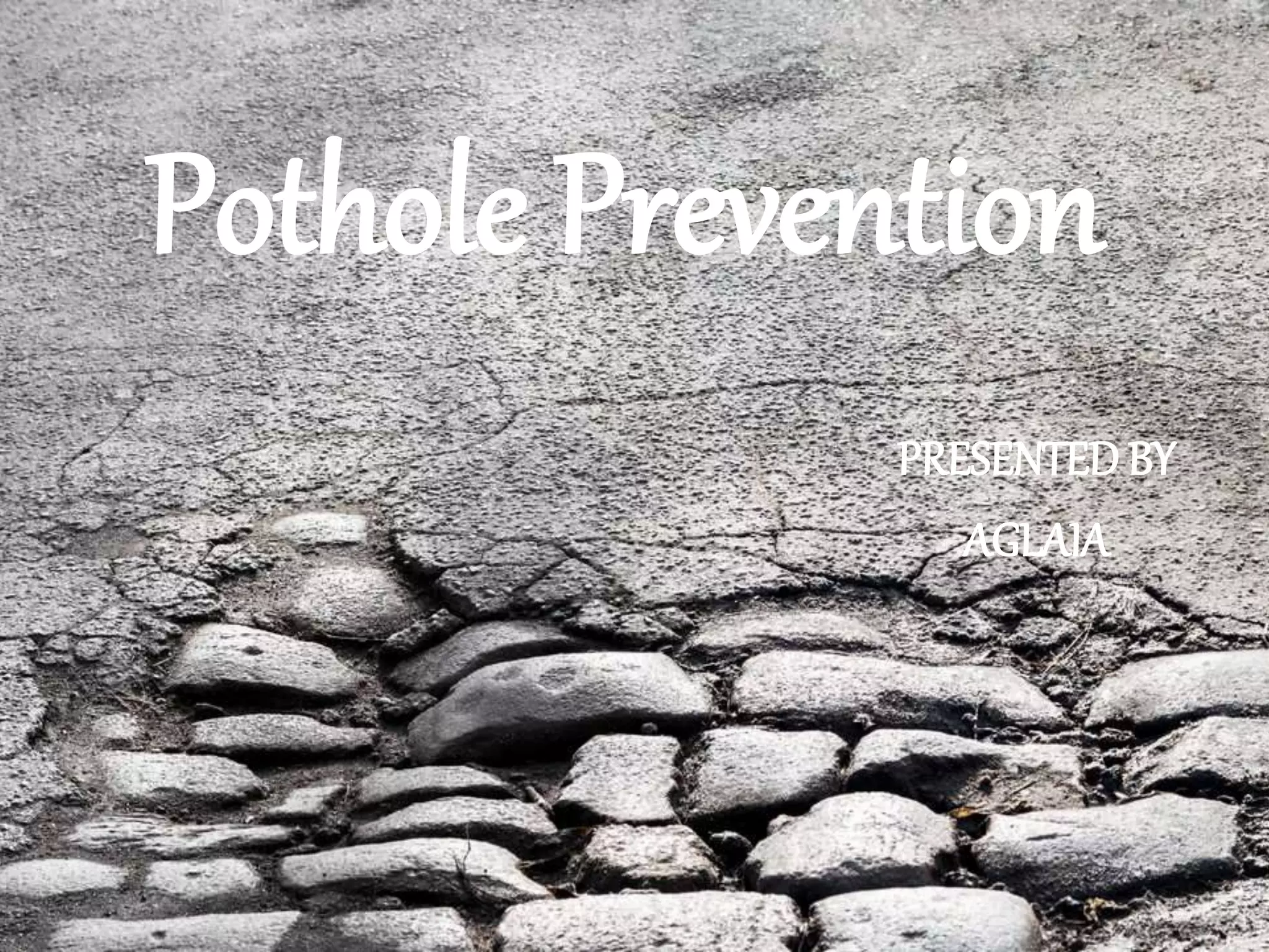 Pothole prevention | PPTX