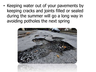 Pothole prevention | PPTX