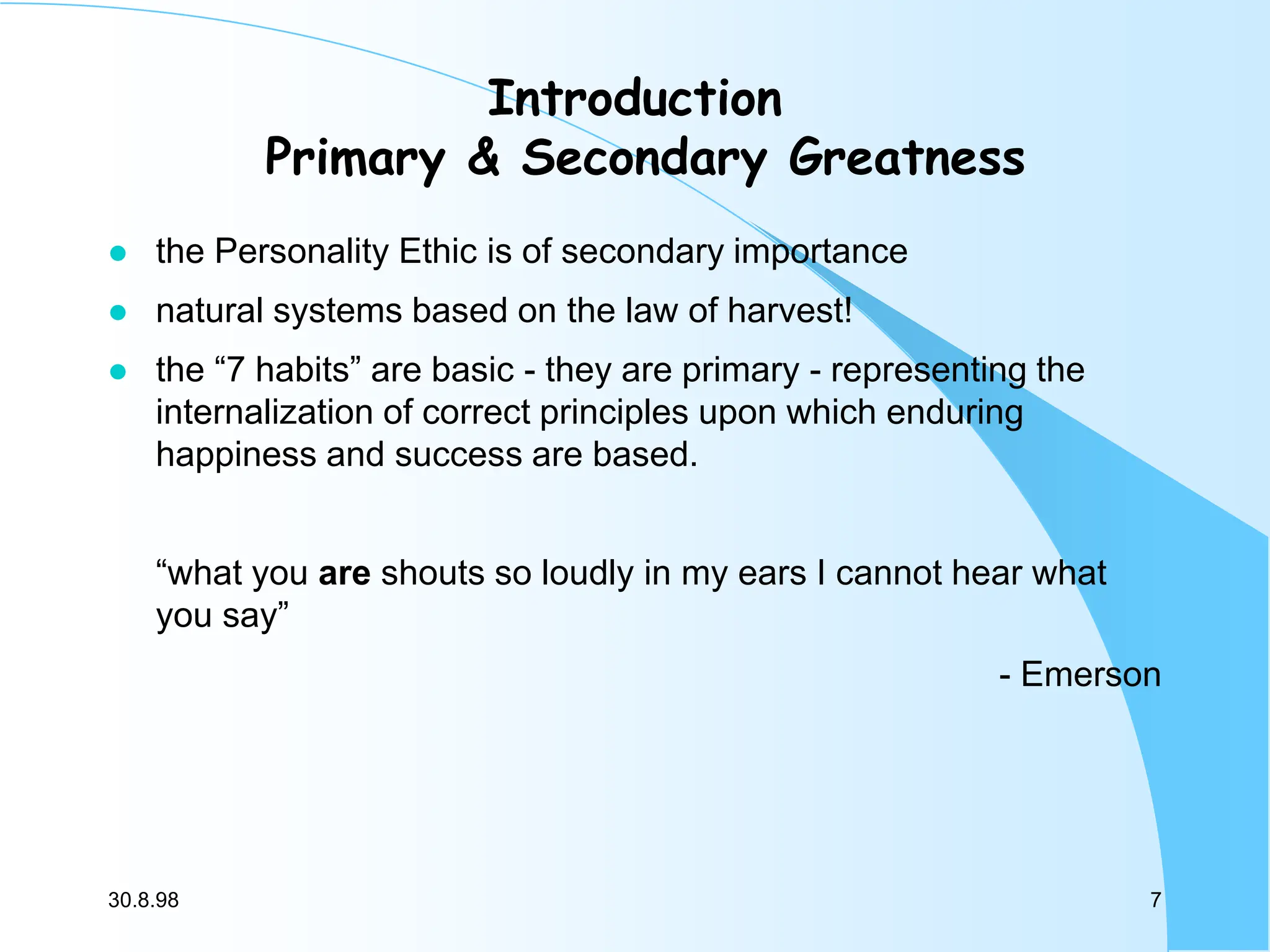 Stephen R.covey 7 habits of highly effective people | PPT