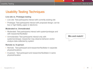 User Research & Usability Testing, The Key To User-Centered Web Site ...