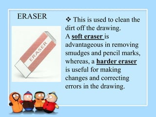 DRAFTING MATERIALS AND TOOLS ITS USES/FUNCTIONS | PPTX
