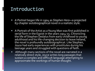 Potrait of an artist as a young man | PPTX