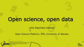 Open science, open data - FOSTER training, Potsdam | PPT