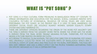 Pot song as a tool of development communication | PPTX | Religious ...