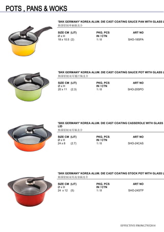 POTS, PANS AND WOKS | PDF