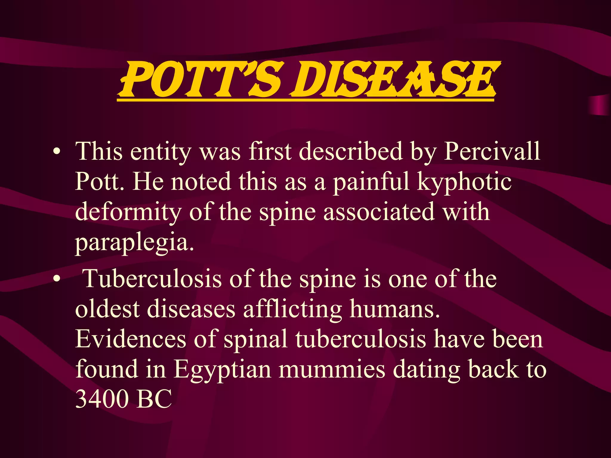 Pott Disease | PPT