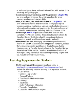 Potter and Perry's Canadian Fundamentals of Nursing 7th edition PDF ...