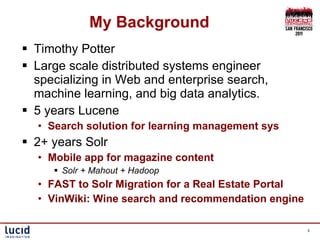 Boosting Documents in Solr by Recency, Popularity and Personal Preferences - By Timothy Potter | PPT