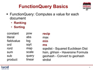 Boosting Documents in Solr by Recency, Popularity and Personal Preferences - By Timothy Potter | PPT