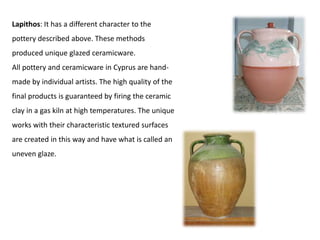 Pottery presentation Erasmus+ 2018 | PPTX | Woodworking | Arts and Crafts