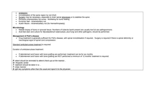 Pott's disease nursing, medical, surgical managements | PDF