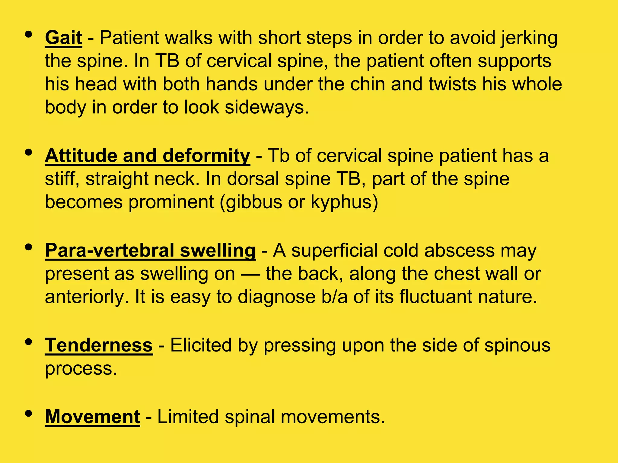 Pott's disease ppt | PPTX