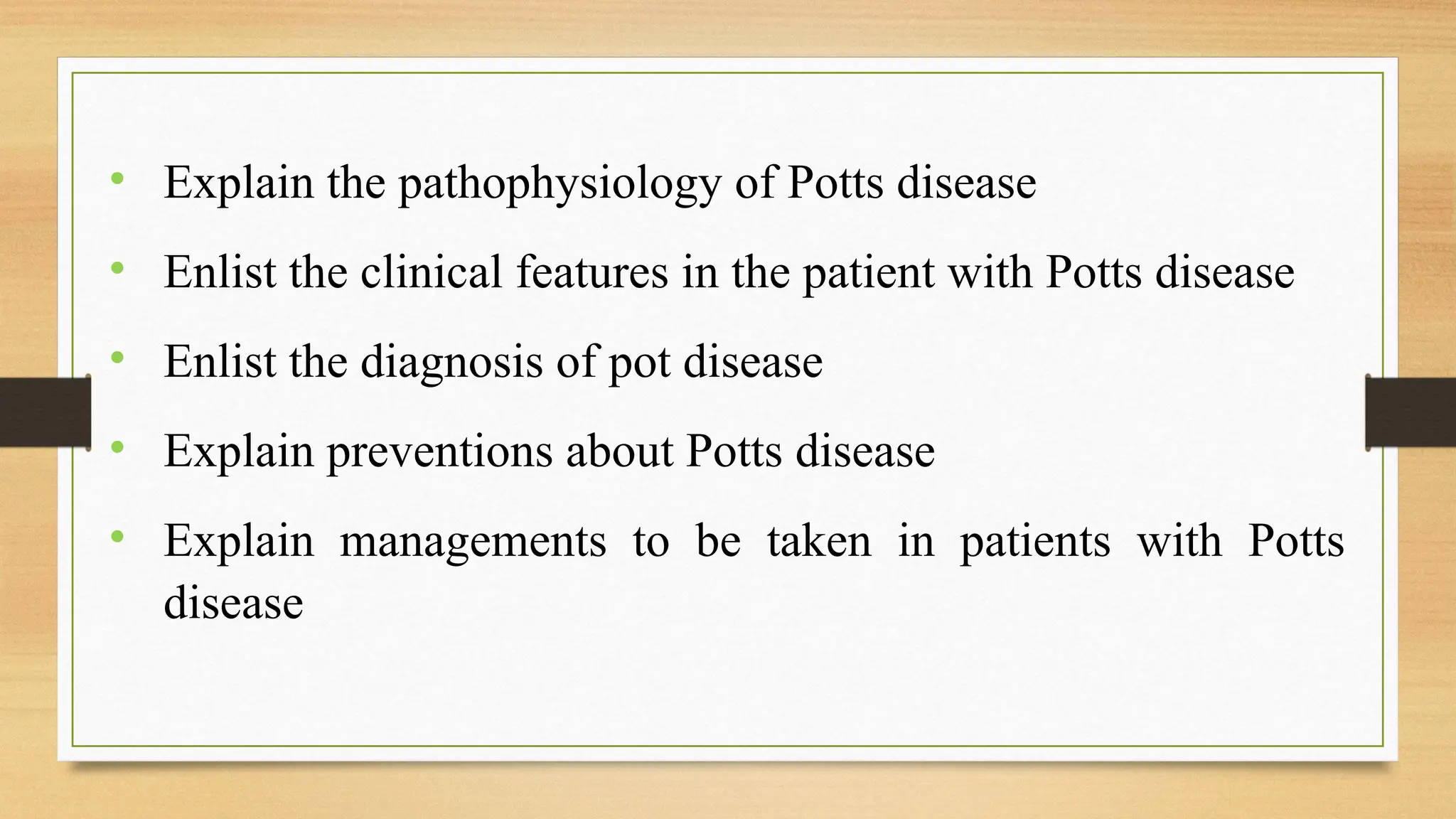 POTTS DISEASES PPT.pptx(PANKAJ SOLANKI MSC NURSING,CON, AIIMS JODHPUR ...