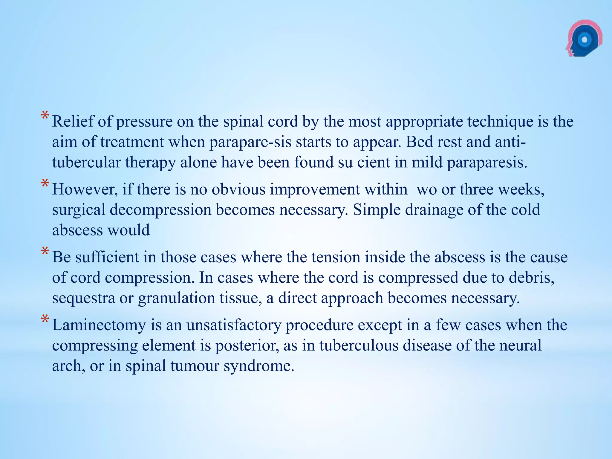 Potts spine- TB spine. | PPTX