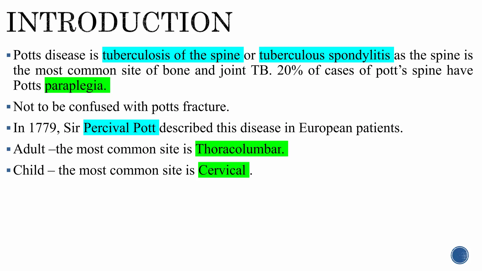 POTTS SPINE /TUBERCULOSIS SPINE (TB SPINE ).pptx
