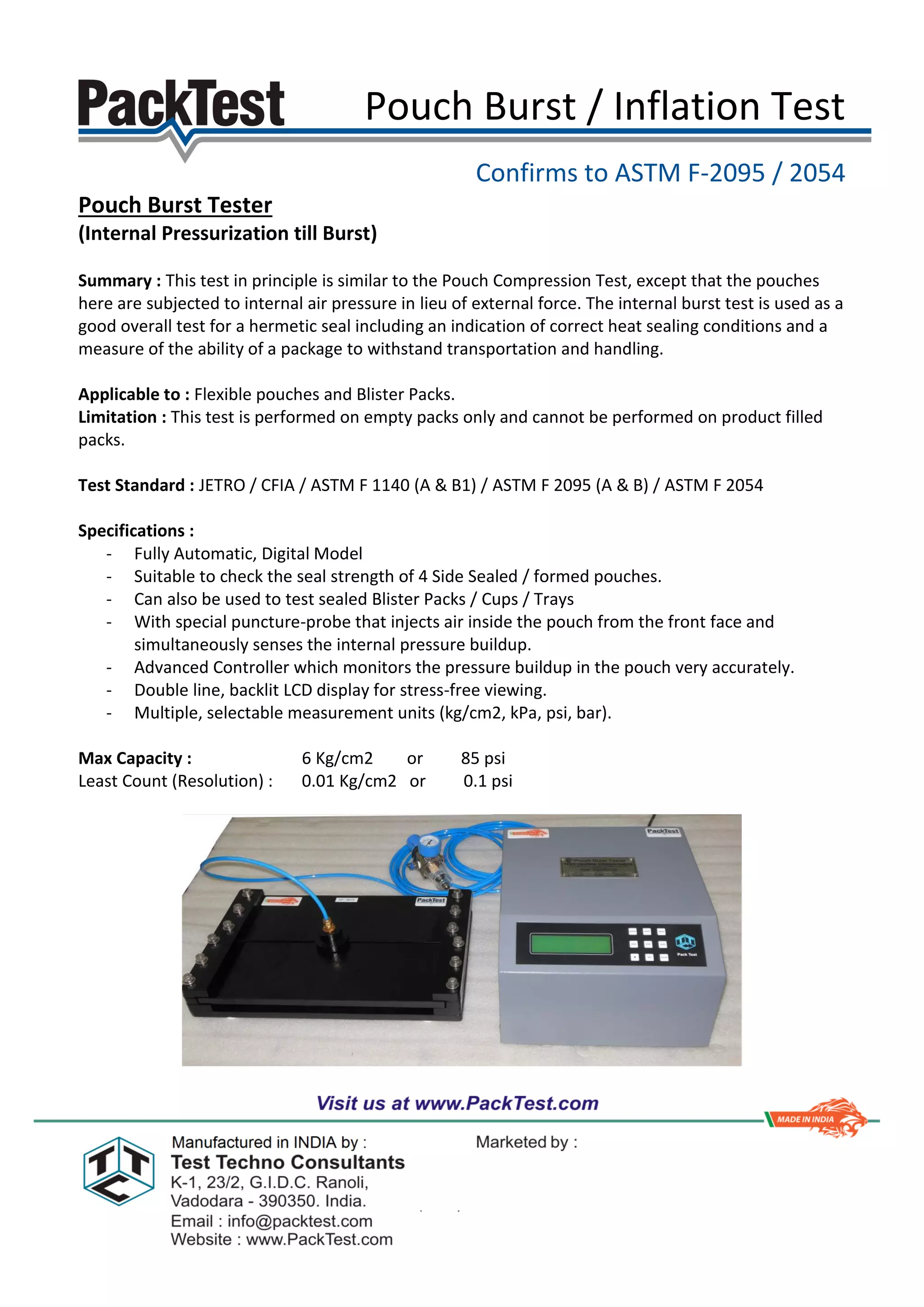 Pouch burst 2018 | PDF