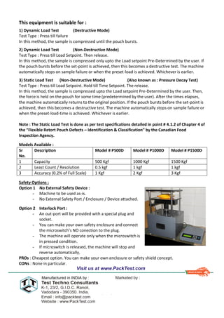 Pouch compression 2018 | PDF