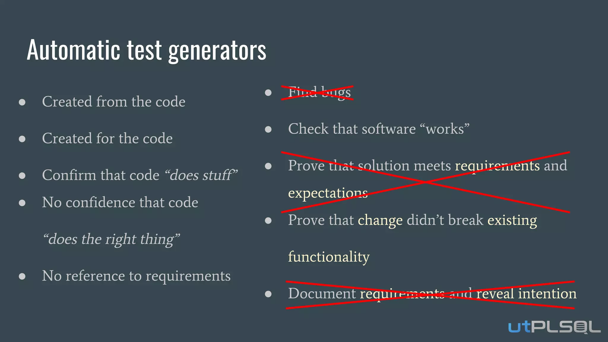 Poug Meetup 1st March 2019 Utplsql V3 Testing Framework For Plsql Ppt