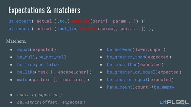 Poug Meetup 1st March 2019 Utplsql V3 Testing Framework For Plsql Ppt