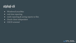 POUG Meetup 1st MArch 2019 - utPLSQL v3 - Testing Framework for PL/SQL ...