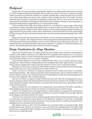 Range Poultry Housing | PDF