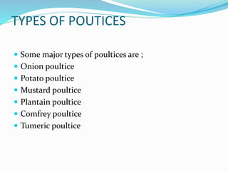 Poultices | PPTX